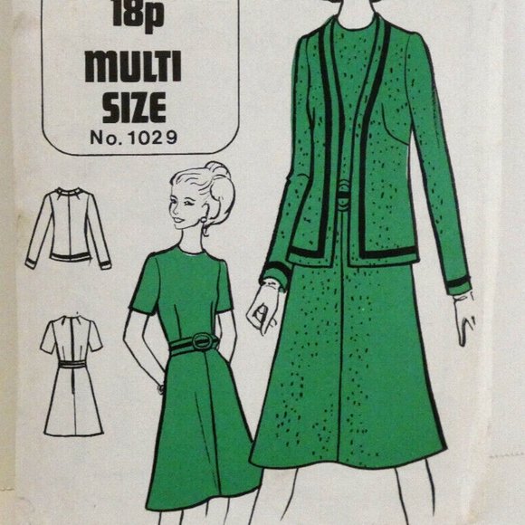 Pin Point Pattern | Other | Vintage Pattern Womens Dress And Jacket ...
